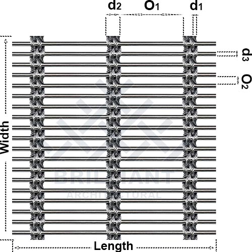 Stainless Steel Architectural Flexible Wire Mesh Screen